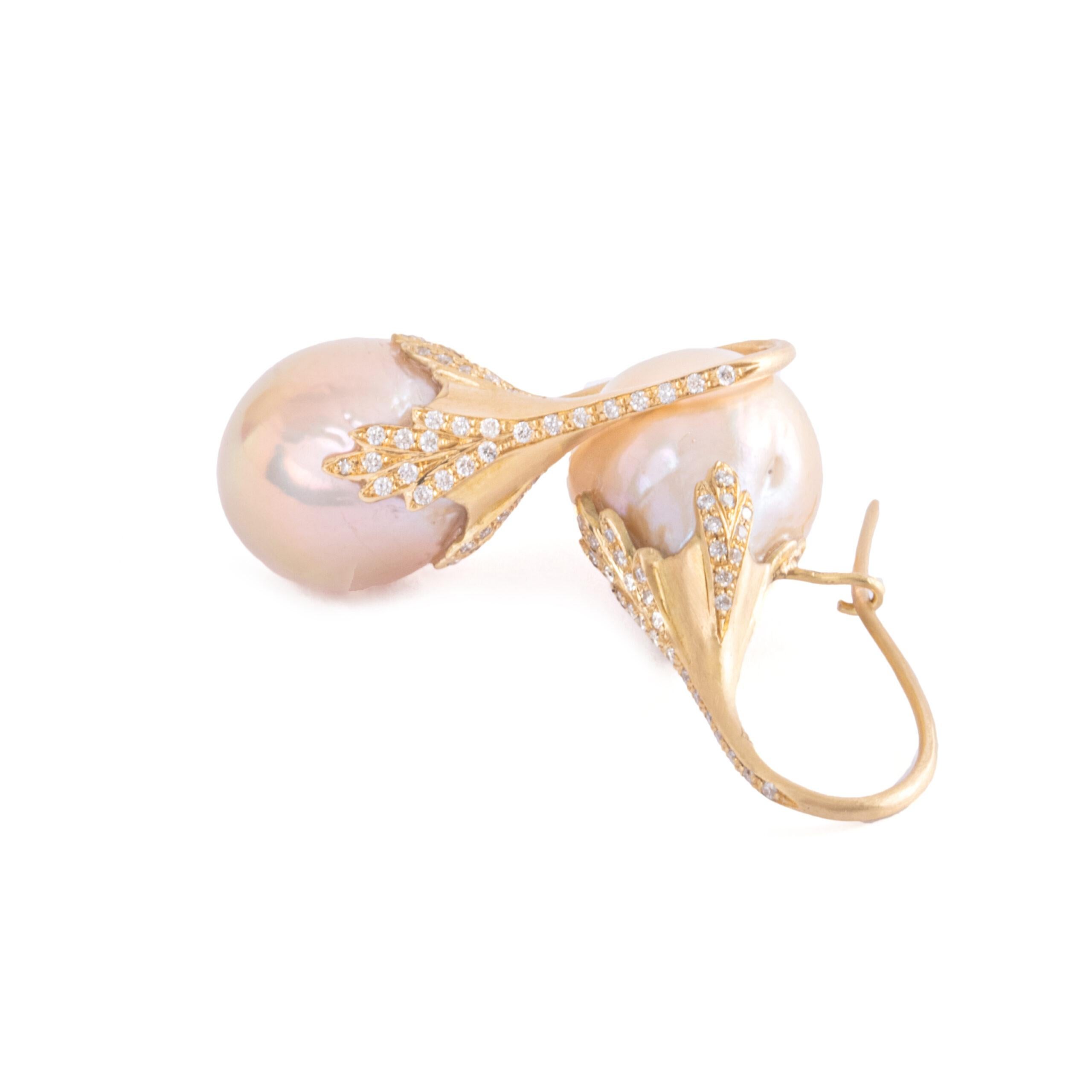 Regina Gambatesa Hook Earrings Bud For Sale at 1stDibs