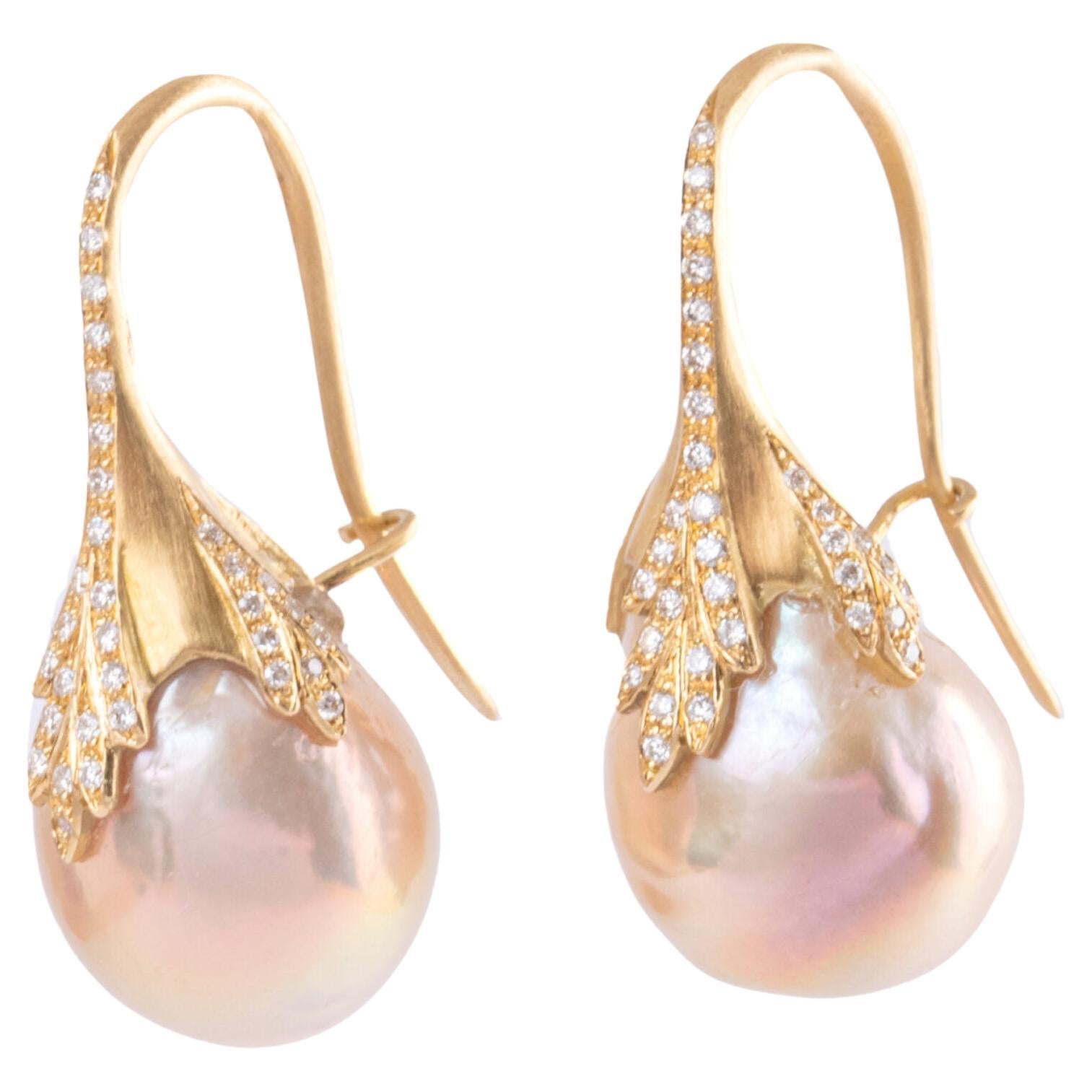 Regina Gambatesa Hook Earrings Bud For Sale at 1stDibs