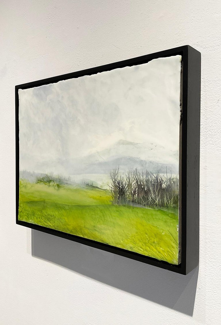Regina Quinn - Spring Snow (Impressionist Style Encaustic Painting of ...