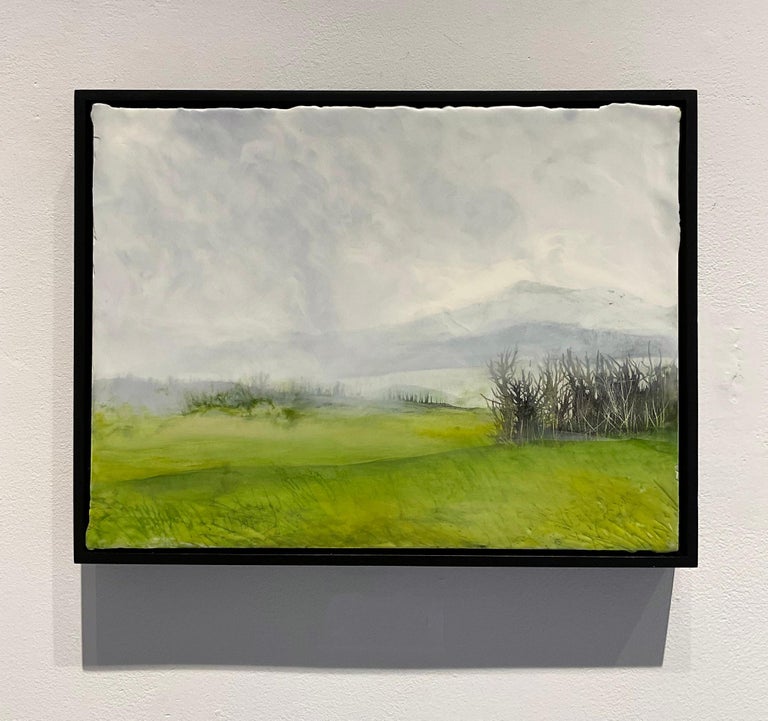 Regina Quinn - Spring Snow (Impressionist Style Encaustic Painting of ...