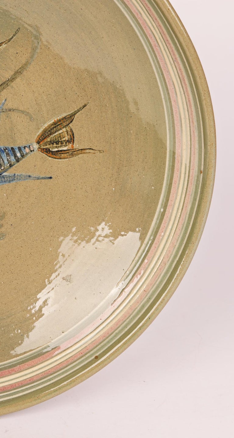 Reginald A. Lewis Large Paradise Fish Studio Pottery Bowl For Sale at ...