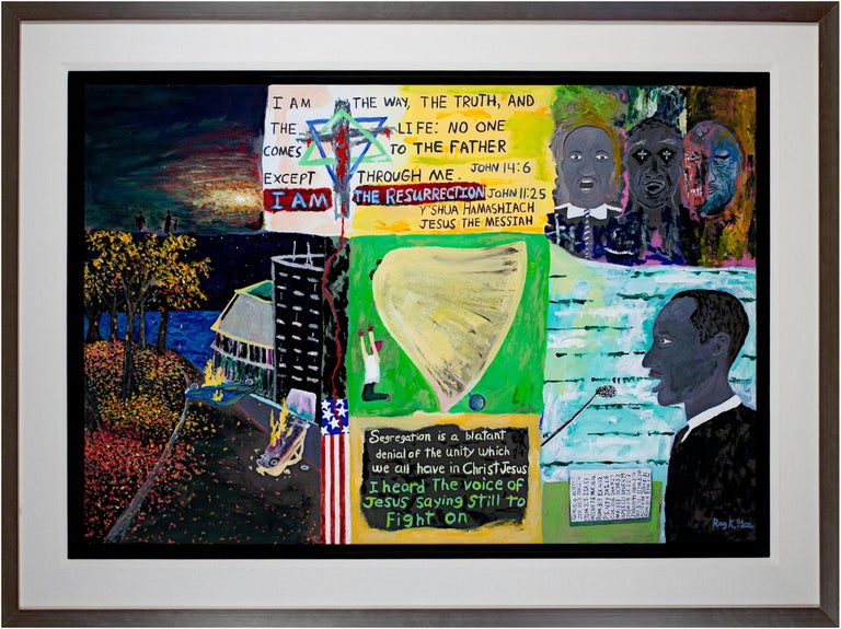 Reginald K. Gee - "Inspiration II, " Mixed Media on Canvas signed by ...