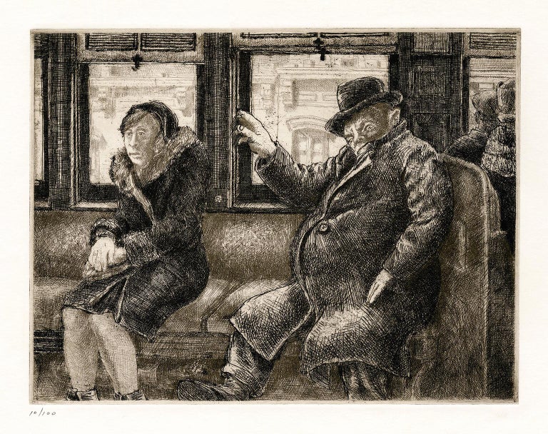 Reginald Marsh - '2nd Avenue El' — 1930s New York City at 1stDibs