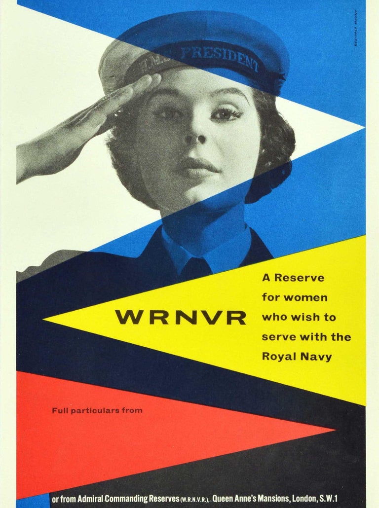 Reginald Mount - Original Vintage Military Poster For WRNVR Women's ...