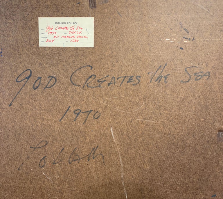 Reginald Pollack - God Creates the Sea, Reginald Pollack Abstract ...