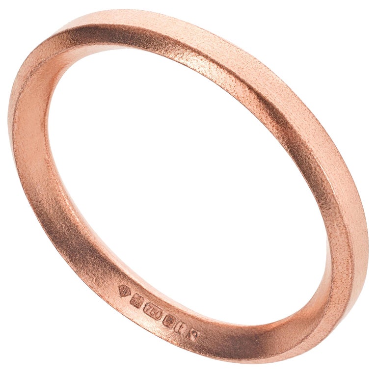 The Rock Hound Profile Ring in 18 Carat Red Fairtrade Gold For Sale at ...