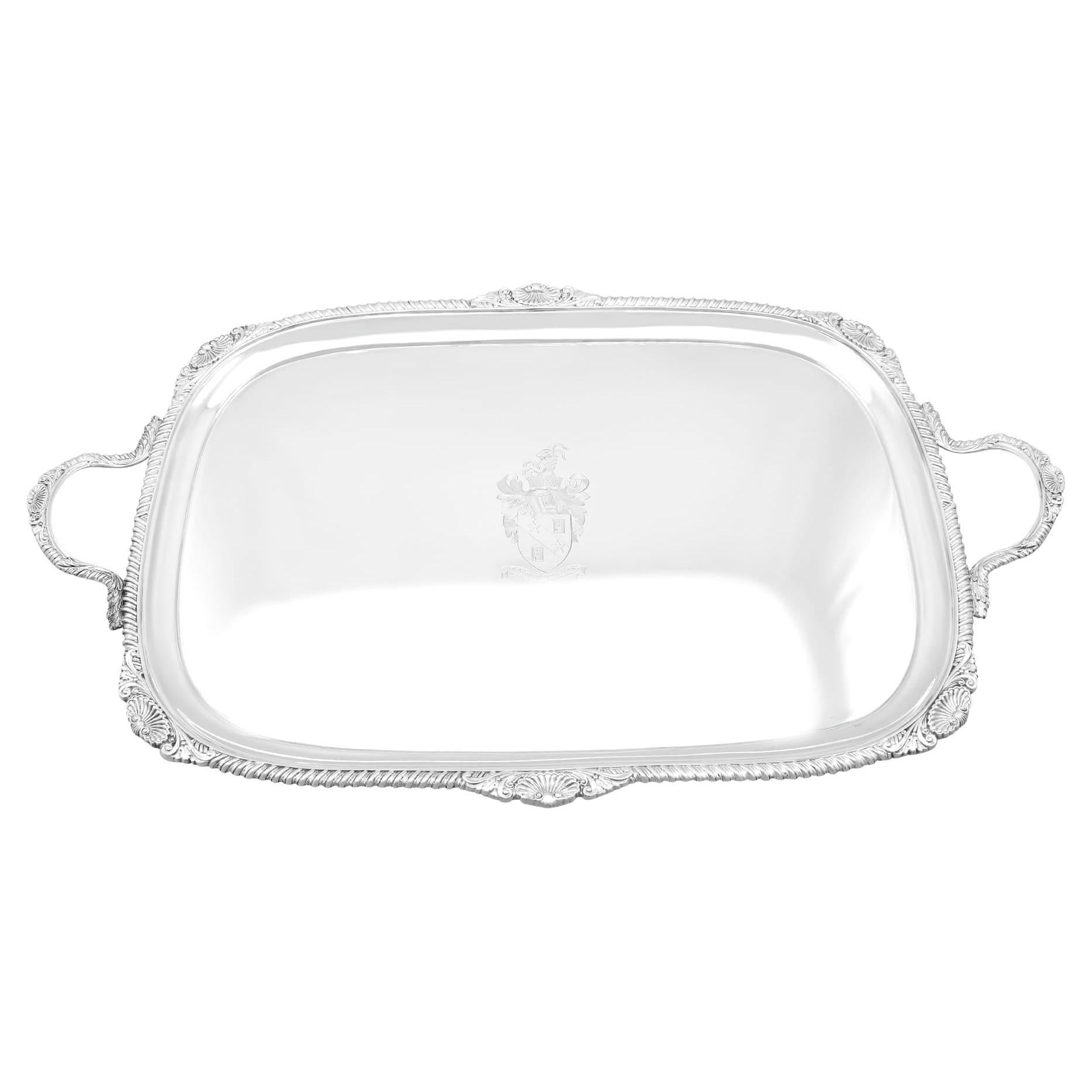 Durham Sterling Silver 5-Piece Tea Set and Tray with Gadroon Border ...