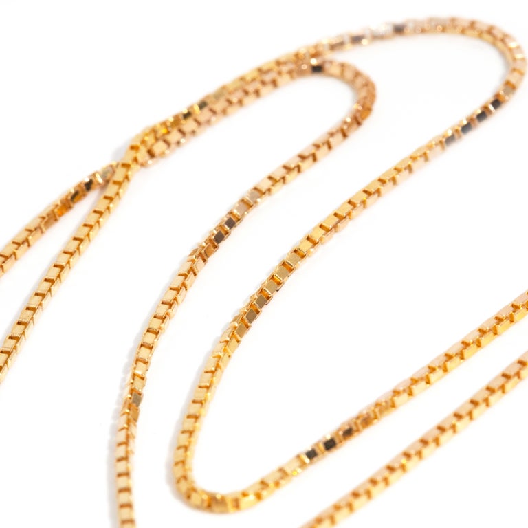 Reinvented 9 Carat Yellow Gold Patterned Oval Pendant with Gold Snake ...