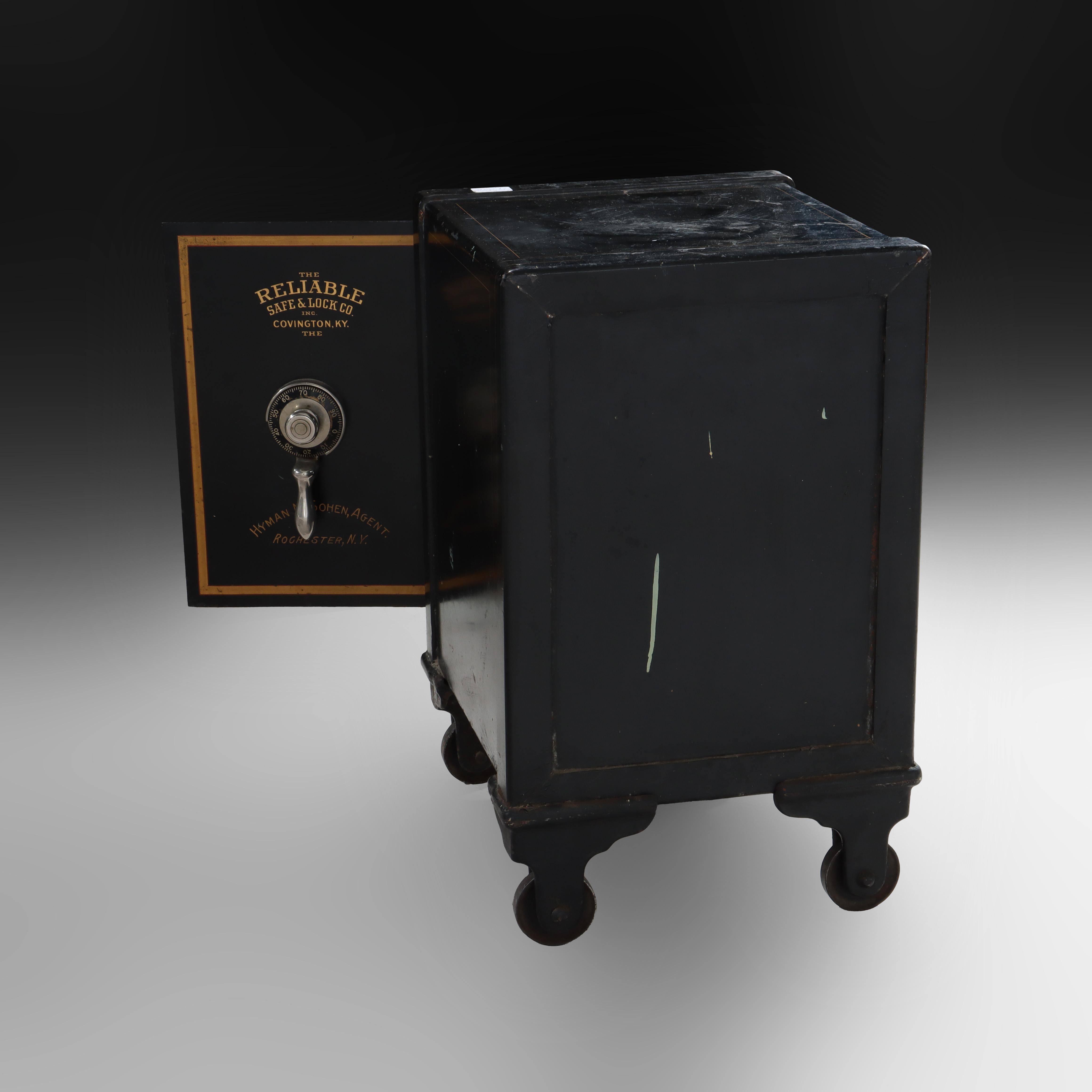 Reliable Safe and Lock Co. Cast Iron Combination Safe C1890 For Sale at ...