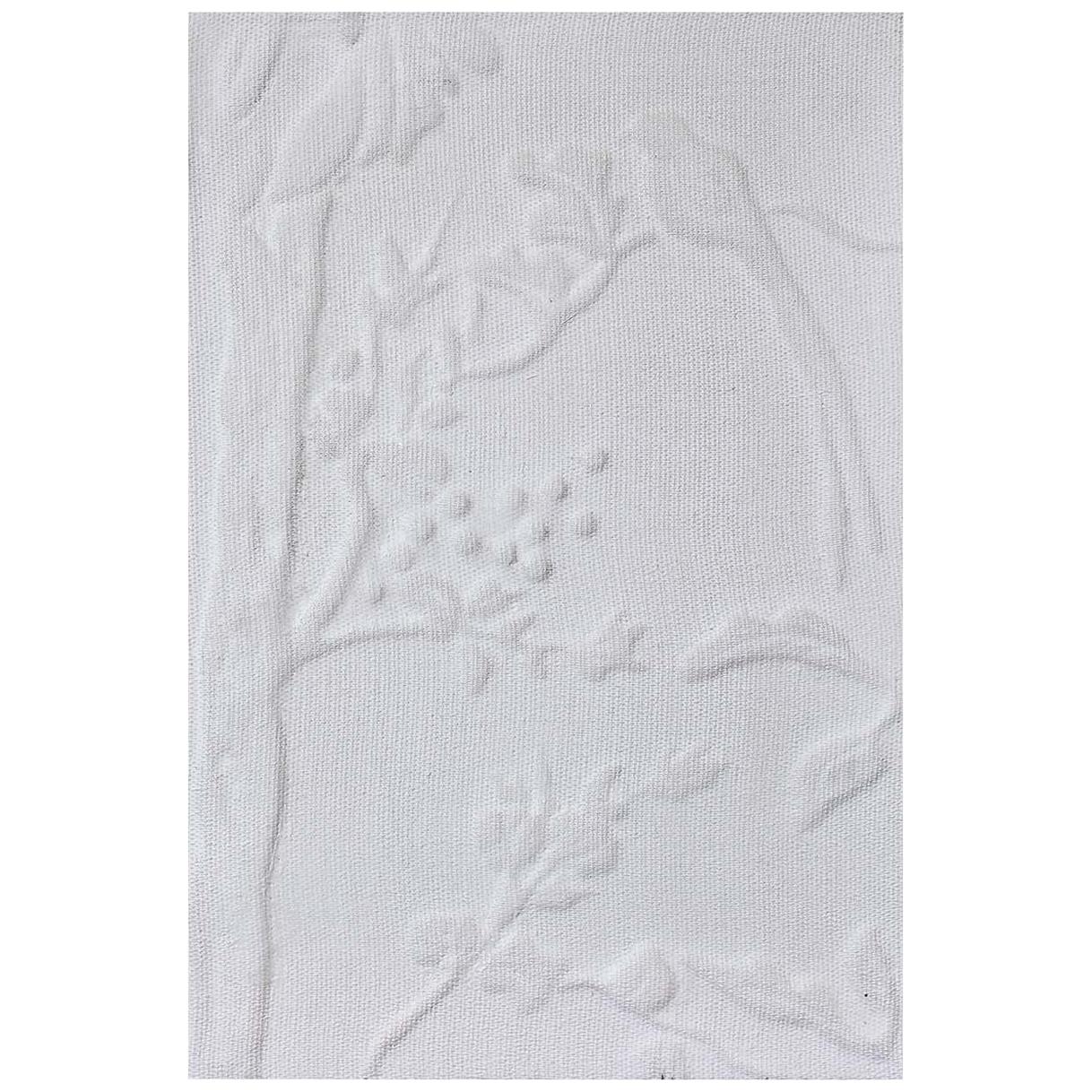 Signed Antique French Plaster Relief with Garden Scene and Three ...
