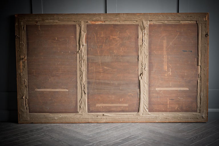 Religious Crucifixion Triptych For Sale at 1stDibs