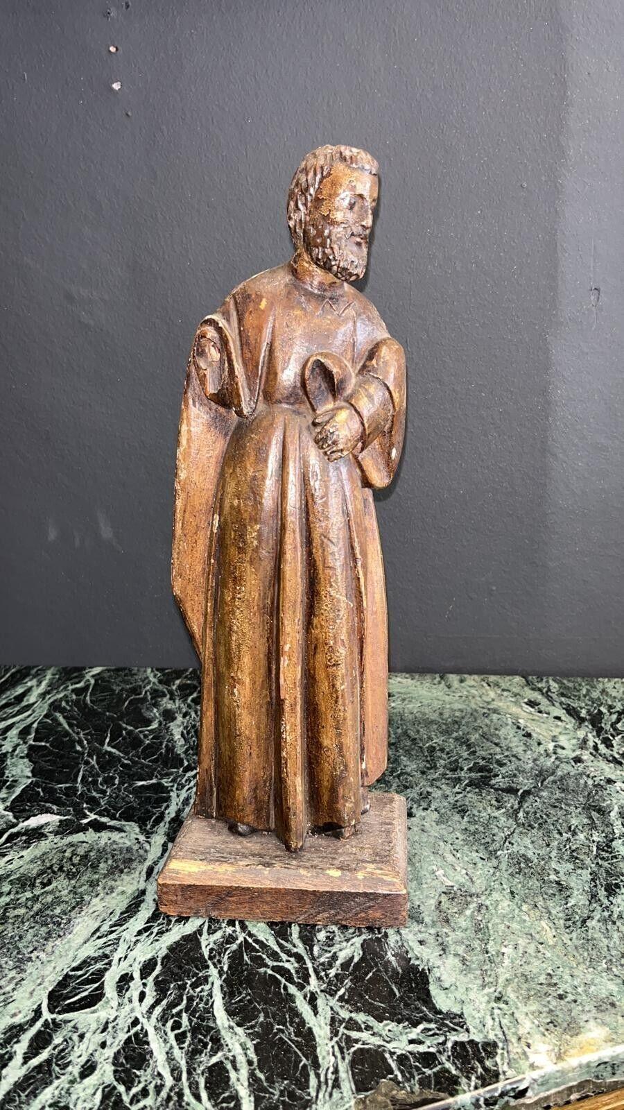 Antique Religious Statue of Saint Vincent De Paul For Sale at 1stDibs