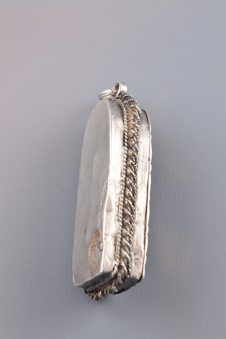 Reliquary Pendant, Silver, Glass, Wood, 17th Century at 1stDibs