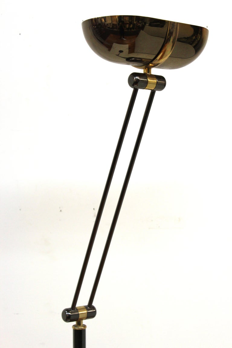Relux Italian Modern Metal Torchère Floor Lamp at 1stDibs
