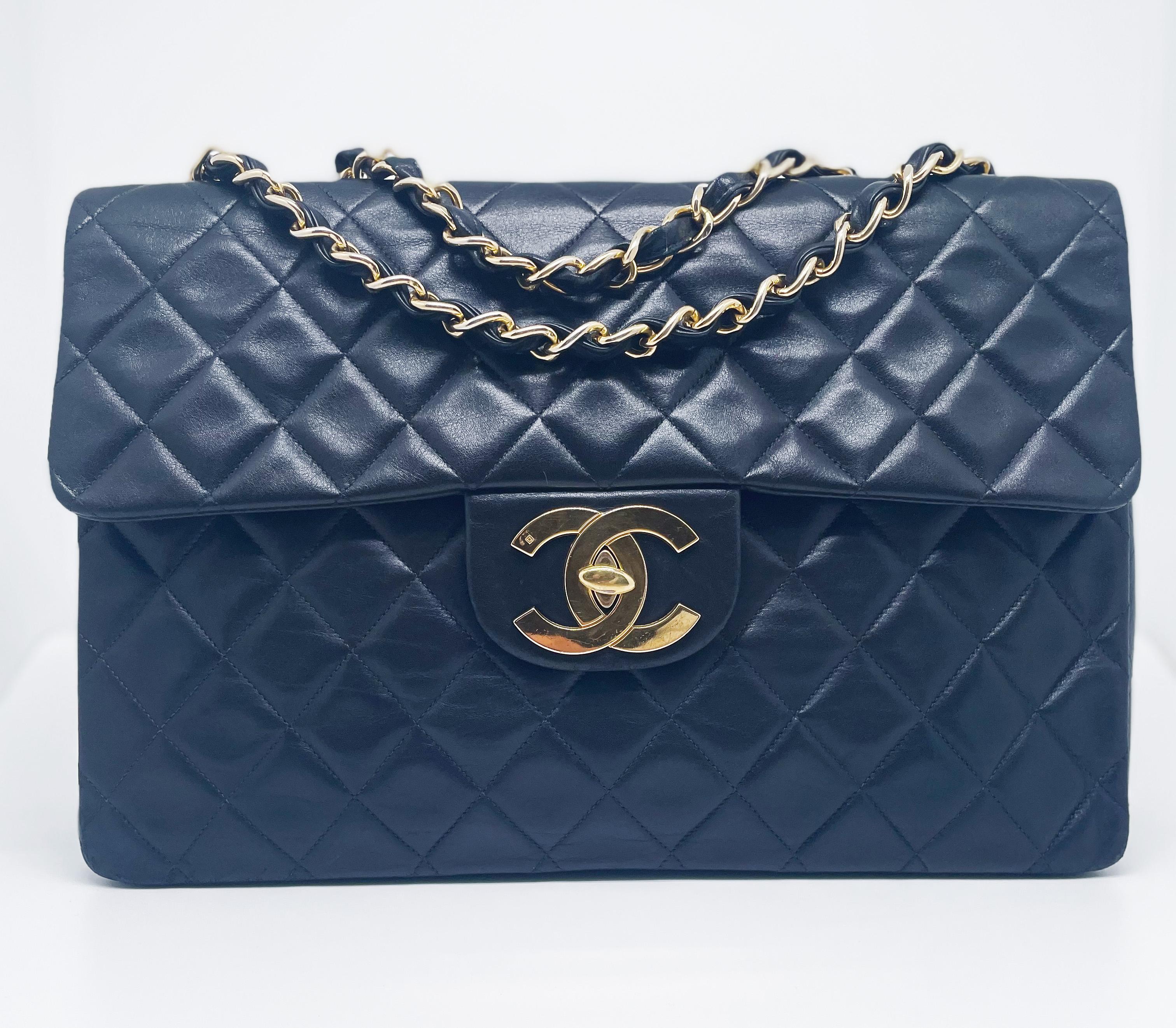 Remarkable Chanel Timeless/Classic Maxi Jumbo Handbag at 1stDibs