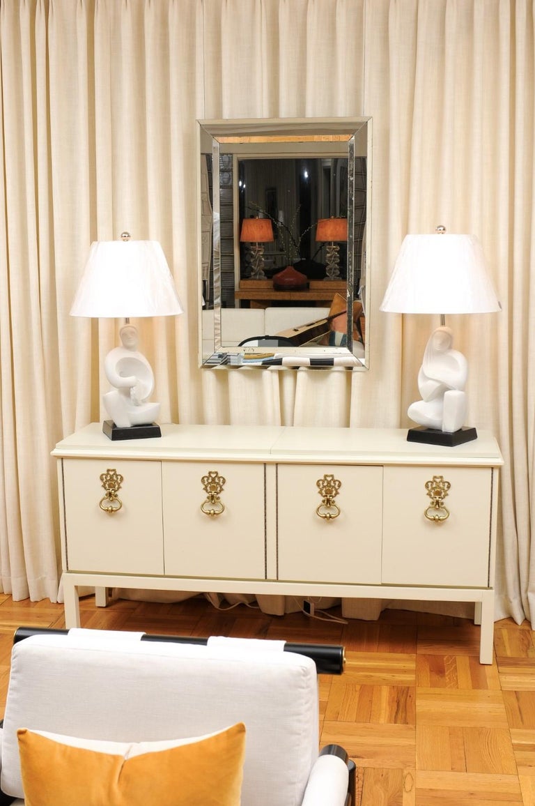 Remarkable Restored Pair of Plaster Cubist Figures by RIMA, New York ...