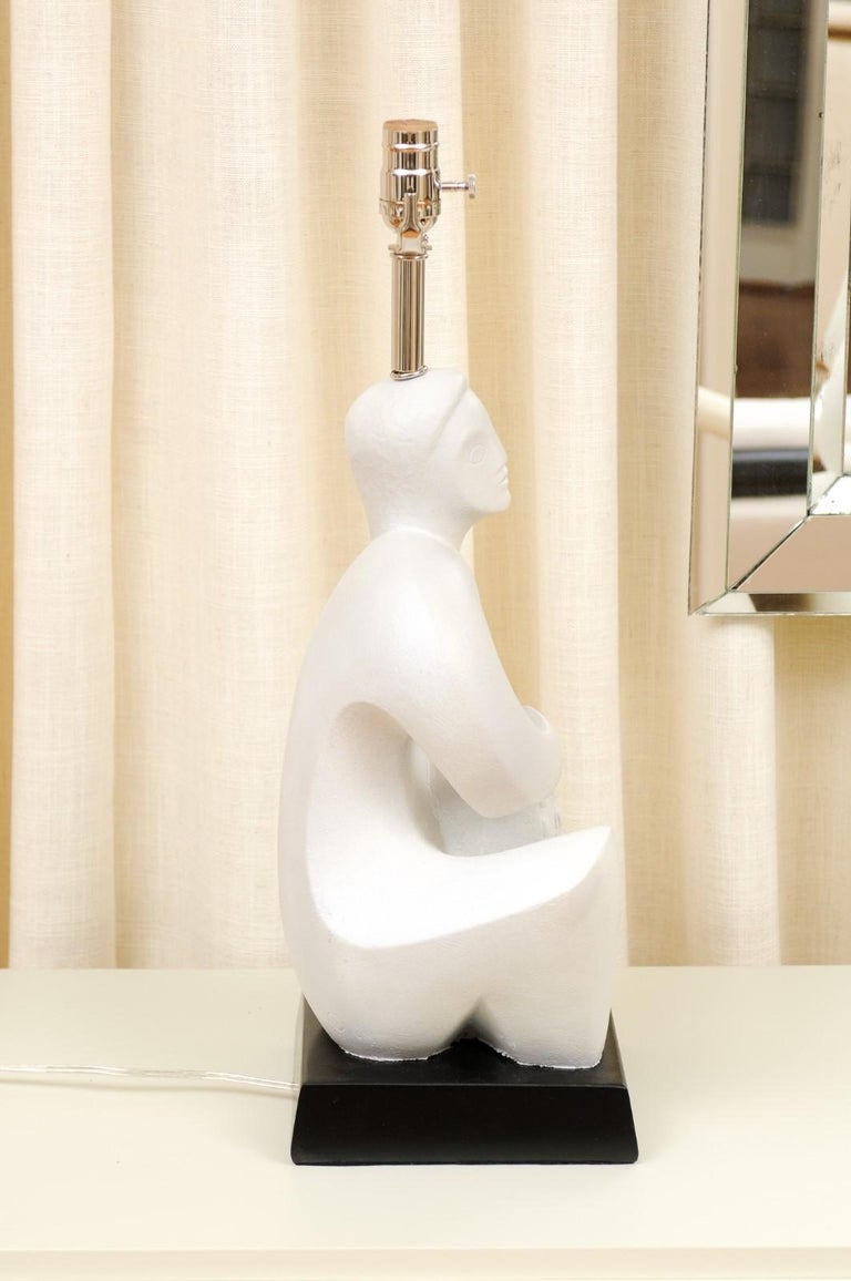 Remarkable Restored Pair of Plaster Cubist Figures by RIMA, New York ...