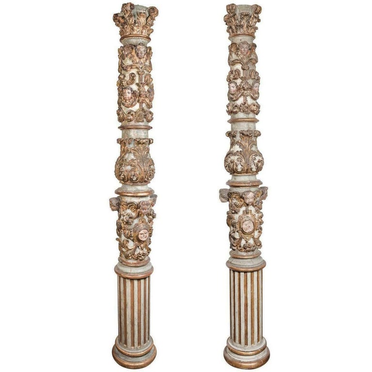 Remarkable, 17th Century Spanish Columns For Sale at 1stDibs