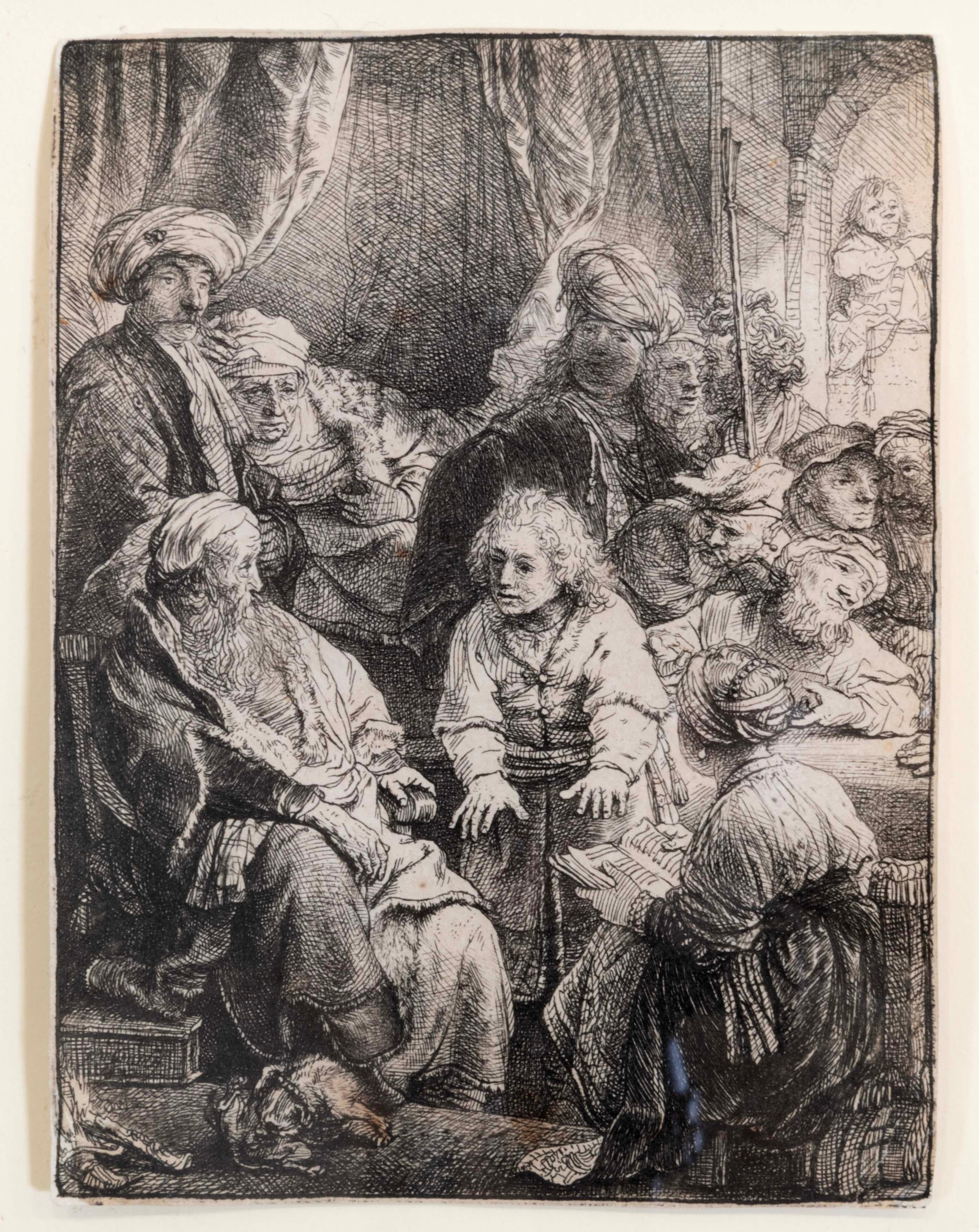 Rembrandt Van Rijn Joseph Telling His Dreams Signed Etching on Paper ...