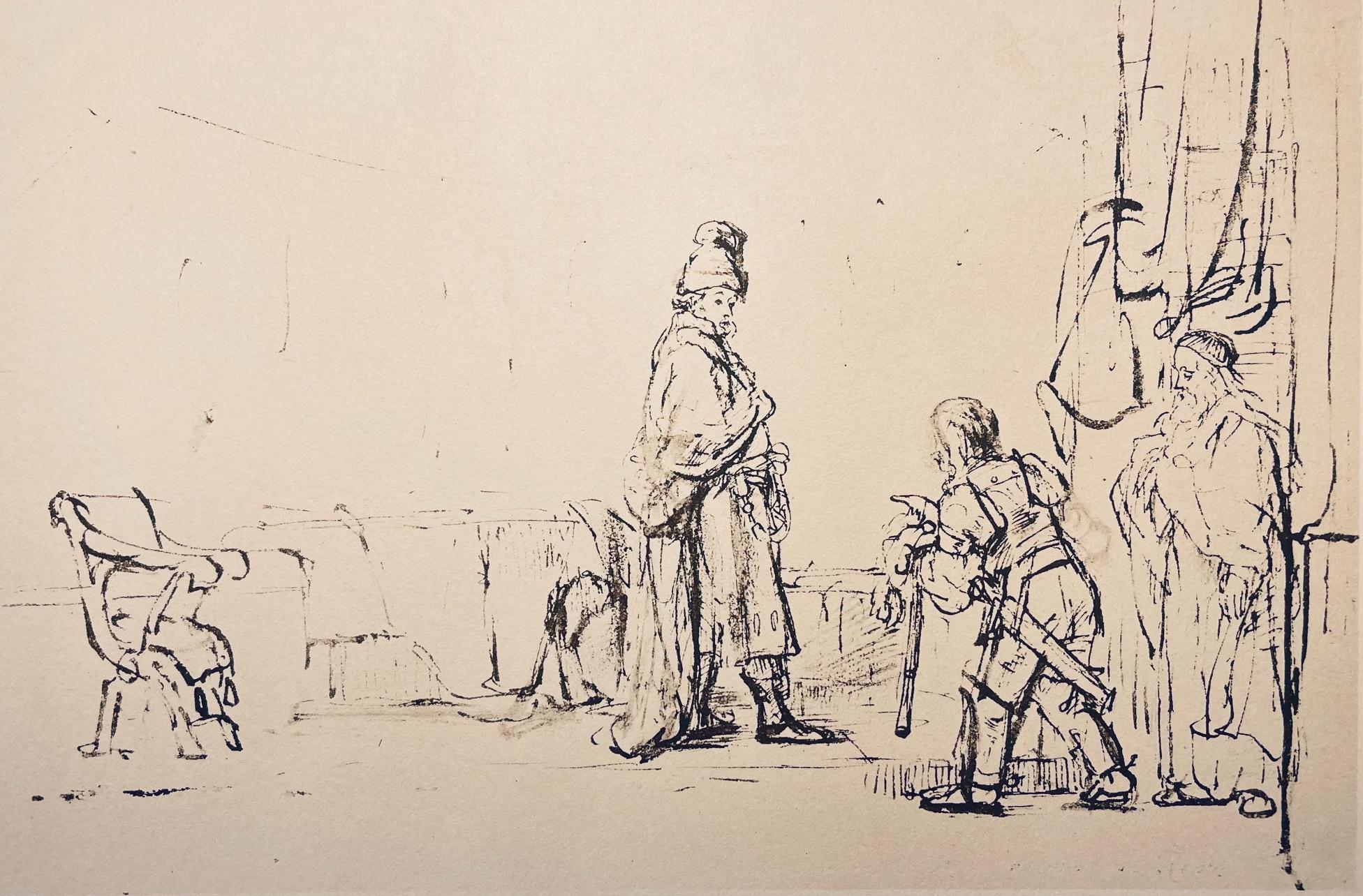 Rembrandt, David Visited by the Prophet Nathan after the Death of Uriah ...