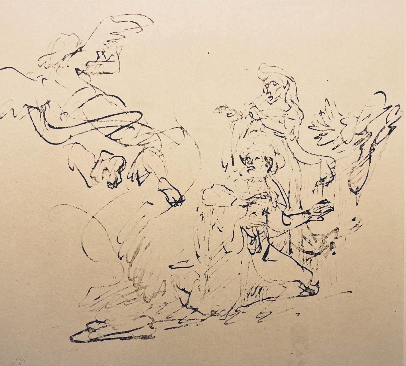 Rembrandt, The Sacrifice of Manoah, Drawings for the Bible (after) For ...