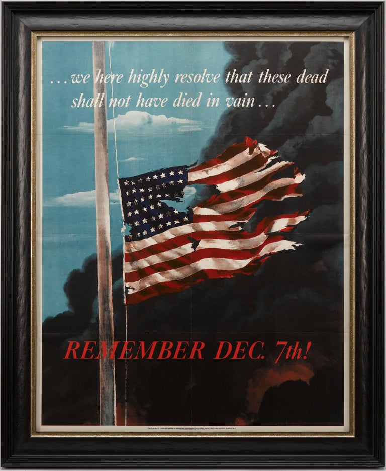 "Remember December 7th!" Vintage WWII Poster by Allen Saalburg, 1942 at ...