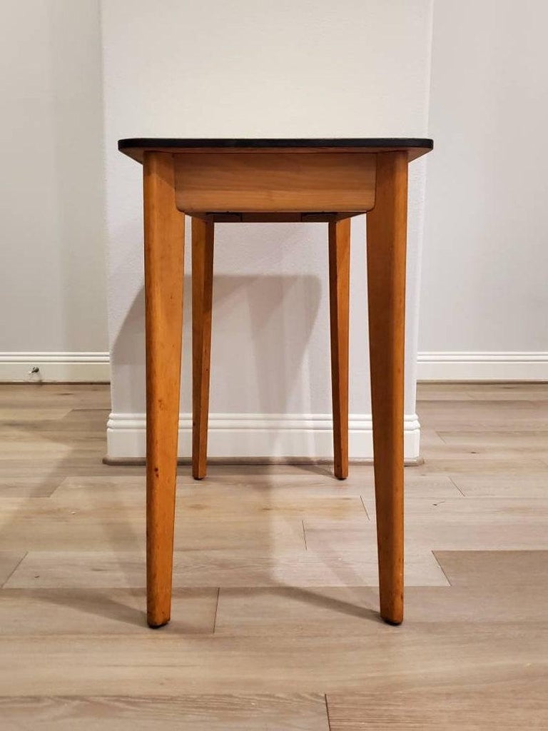 Remploy Mid-Century Modern Formica Teak Table For Sale at 1stDibs