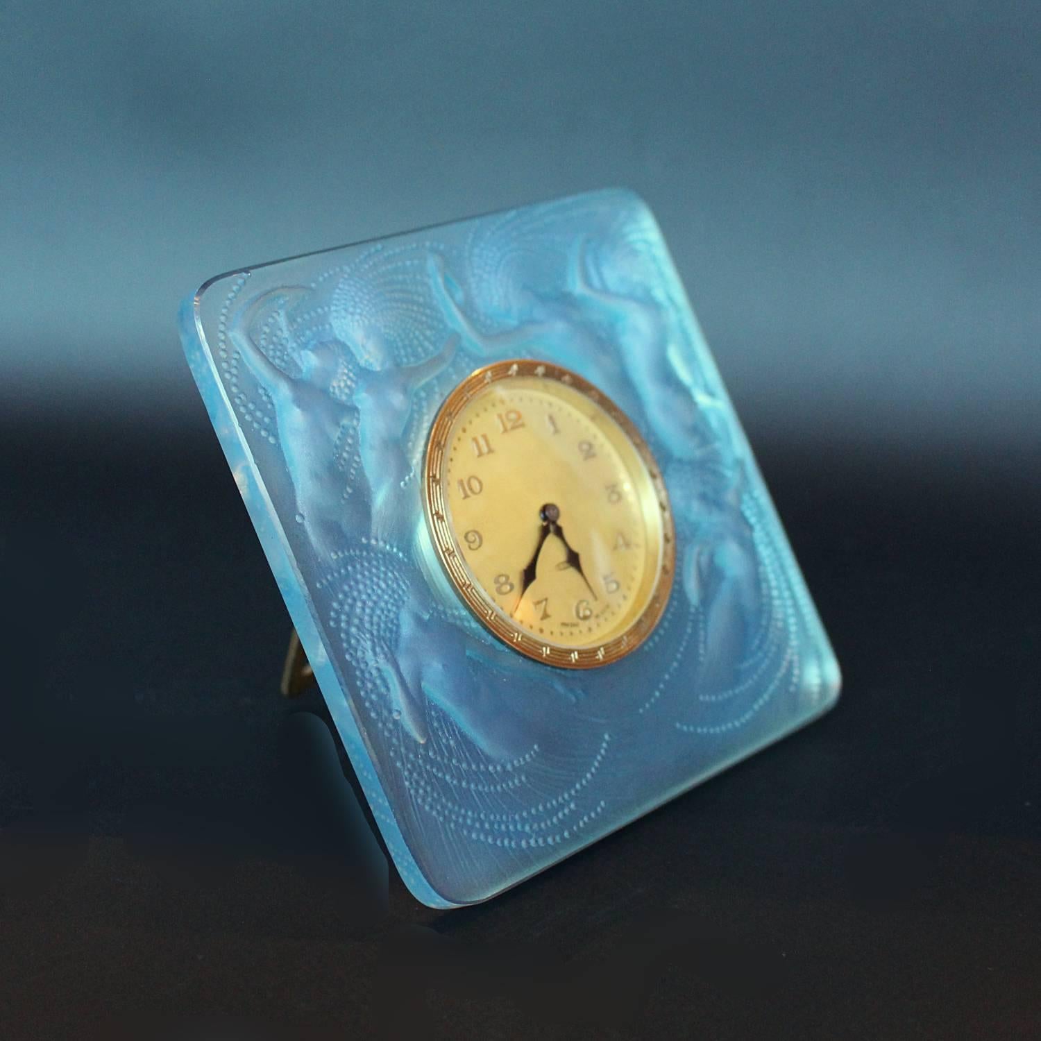 René Lalique Naïades Clock at 1stDibs