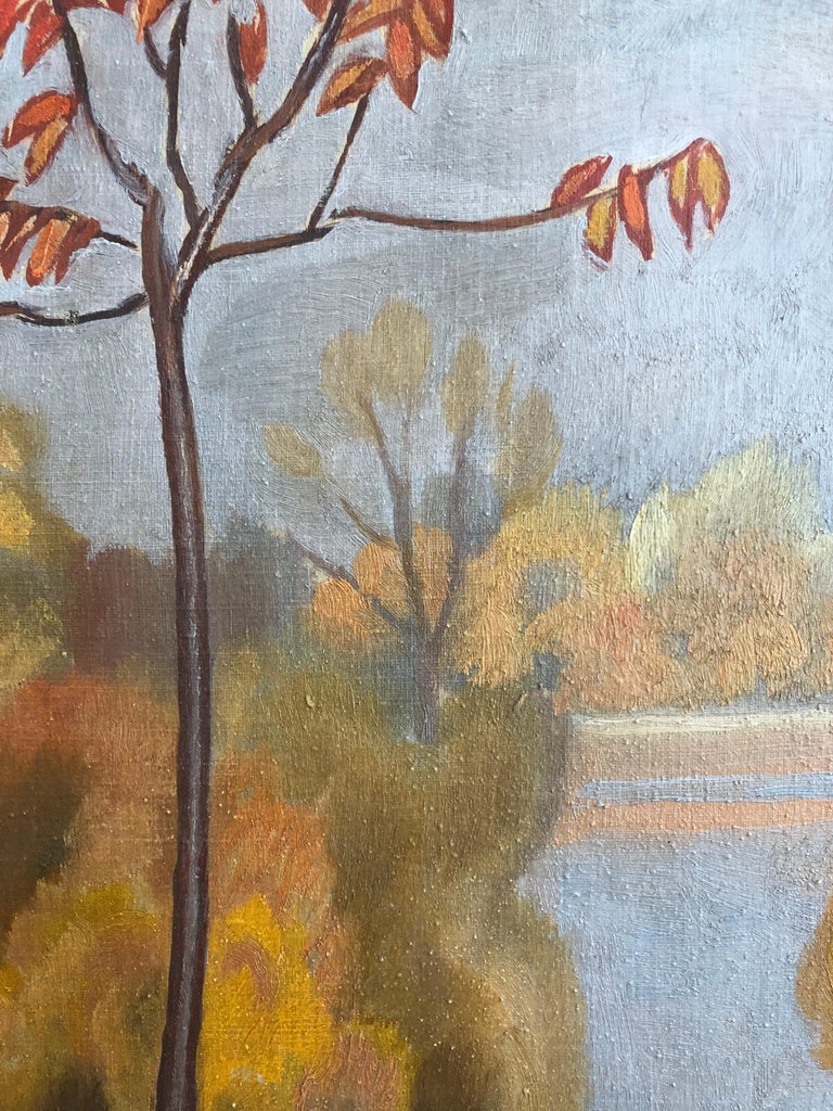 René Martin - Autumn landscape and lake view For Sale at 1stDibs | jean ...