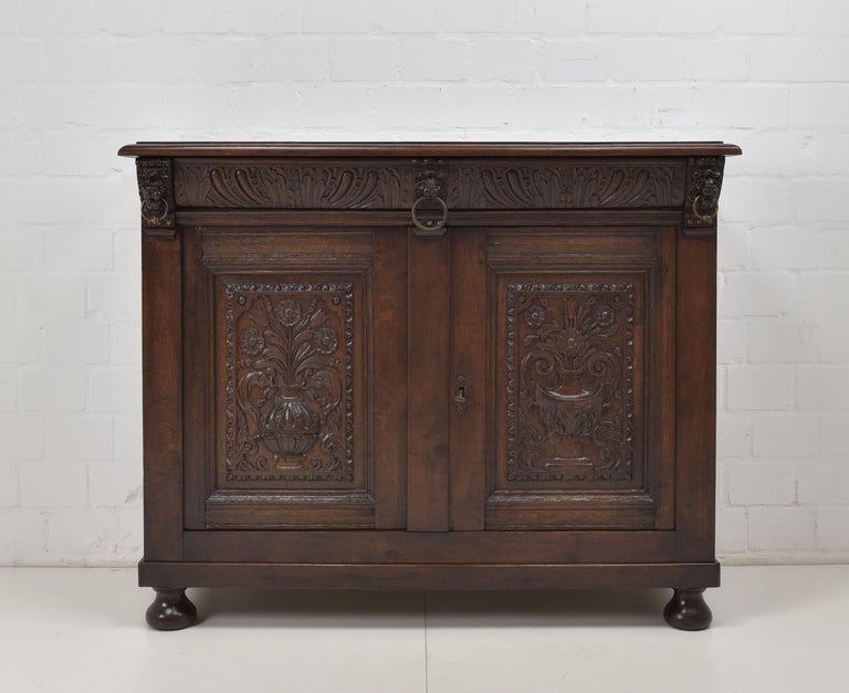 Renaissance Baroque Sideboard / Chest of Drawers / Cabinet in Oak, 1750 ...