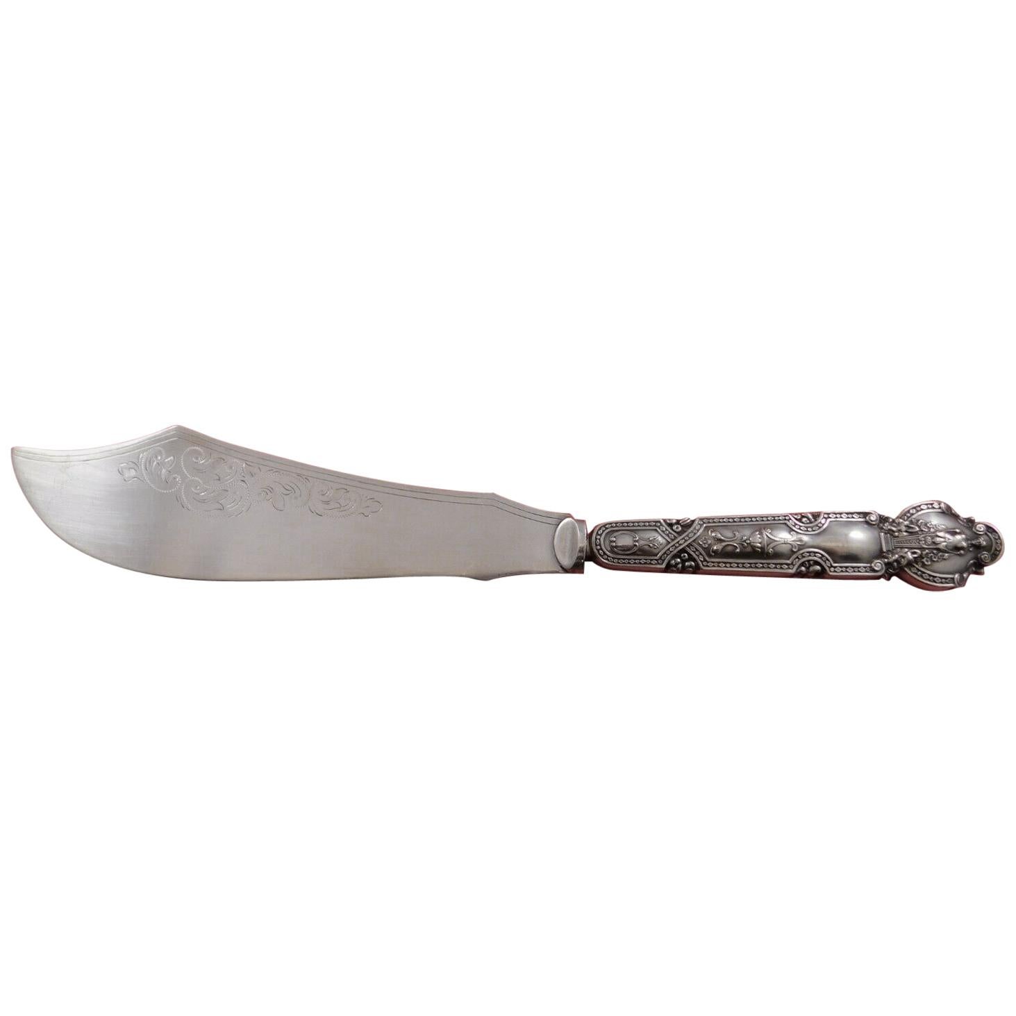 French Silver Cake Slice with Gilt Blade For Sale at 1stDibs