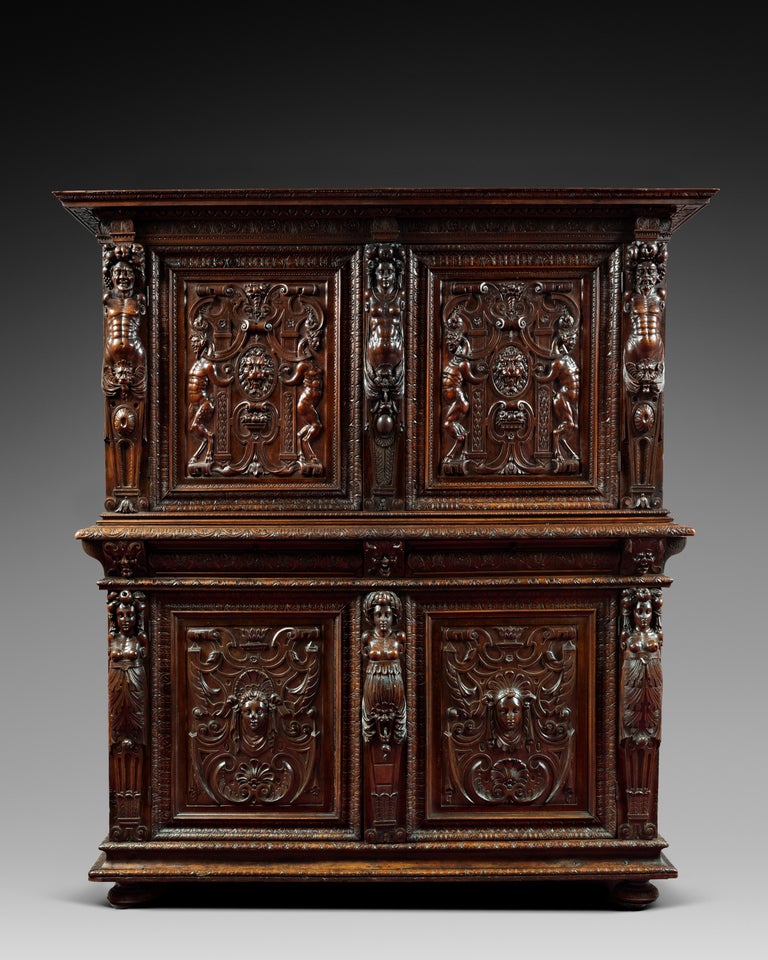 Renaissance Cabinet from Burgundy or Lyon Region For Sale at 1stDibs