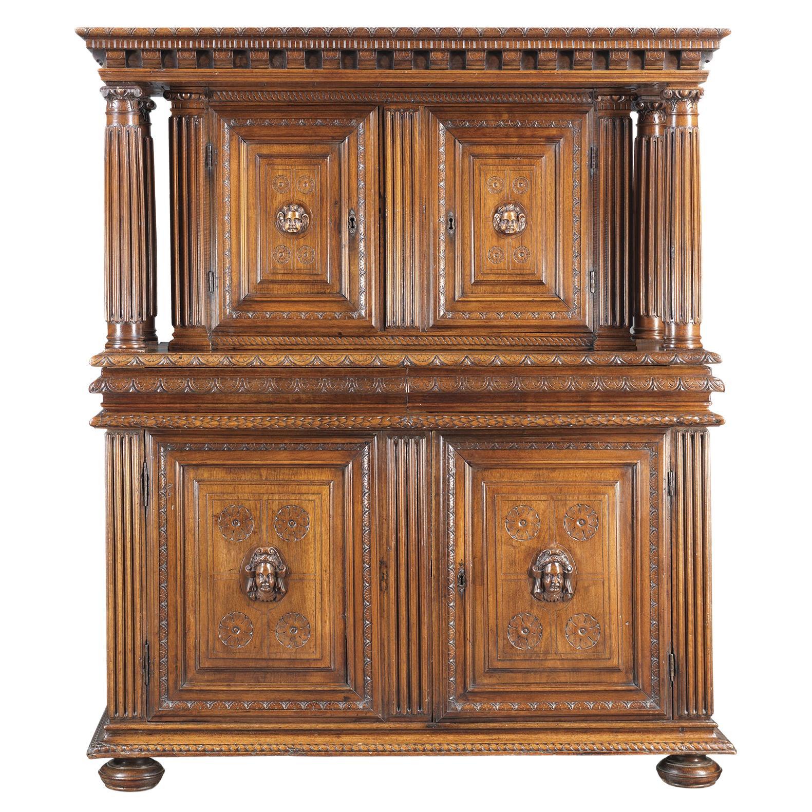 Renaissance Cabinet from Burgundy or Lyon Region For Sale at 1stDibs