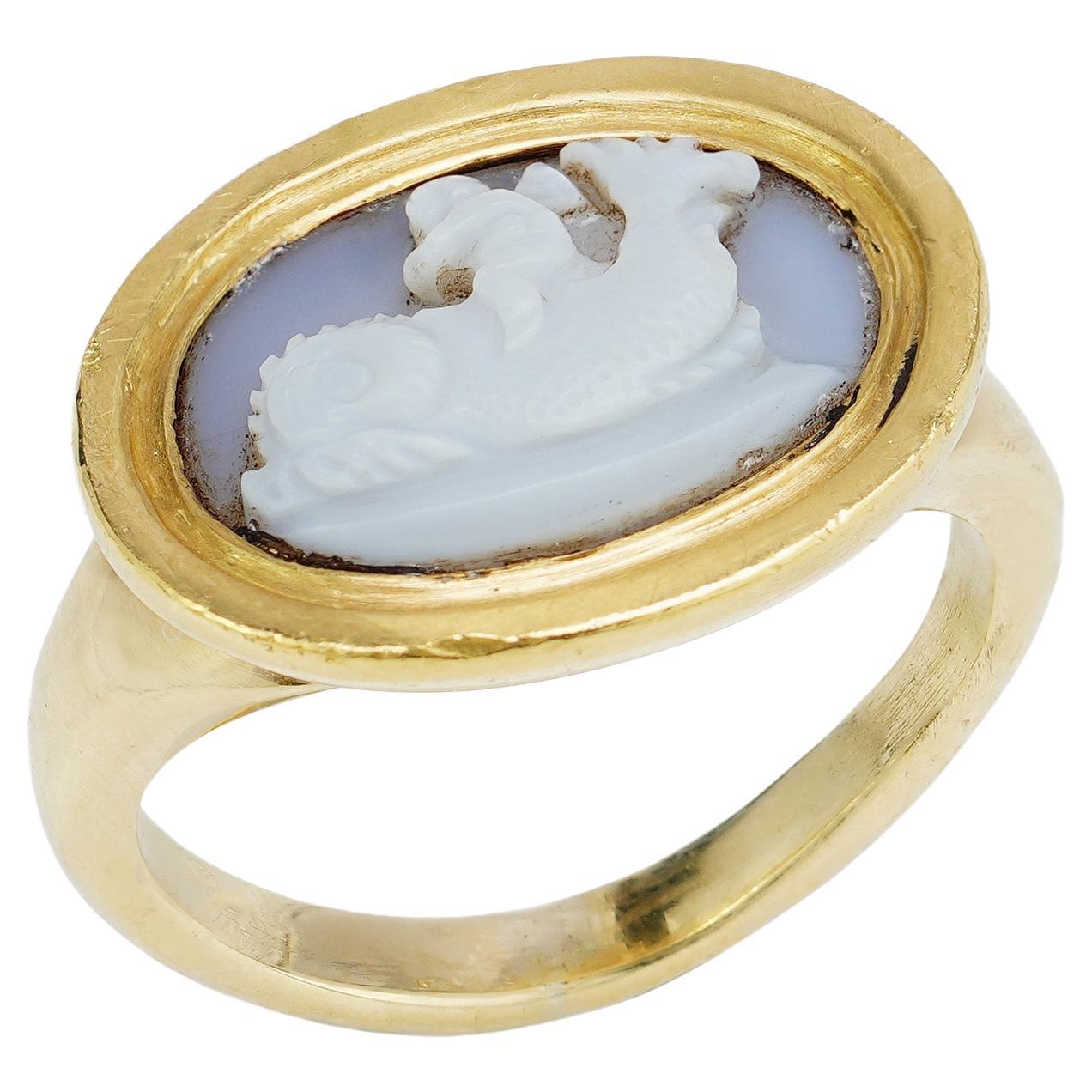 Men's Ring with 1910 Gold Sovereign Edward vii London in a 9 Karat Gold ...
