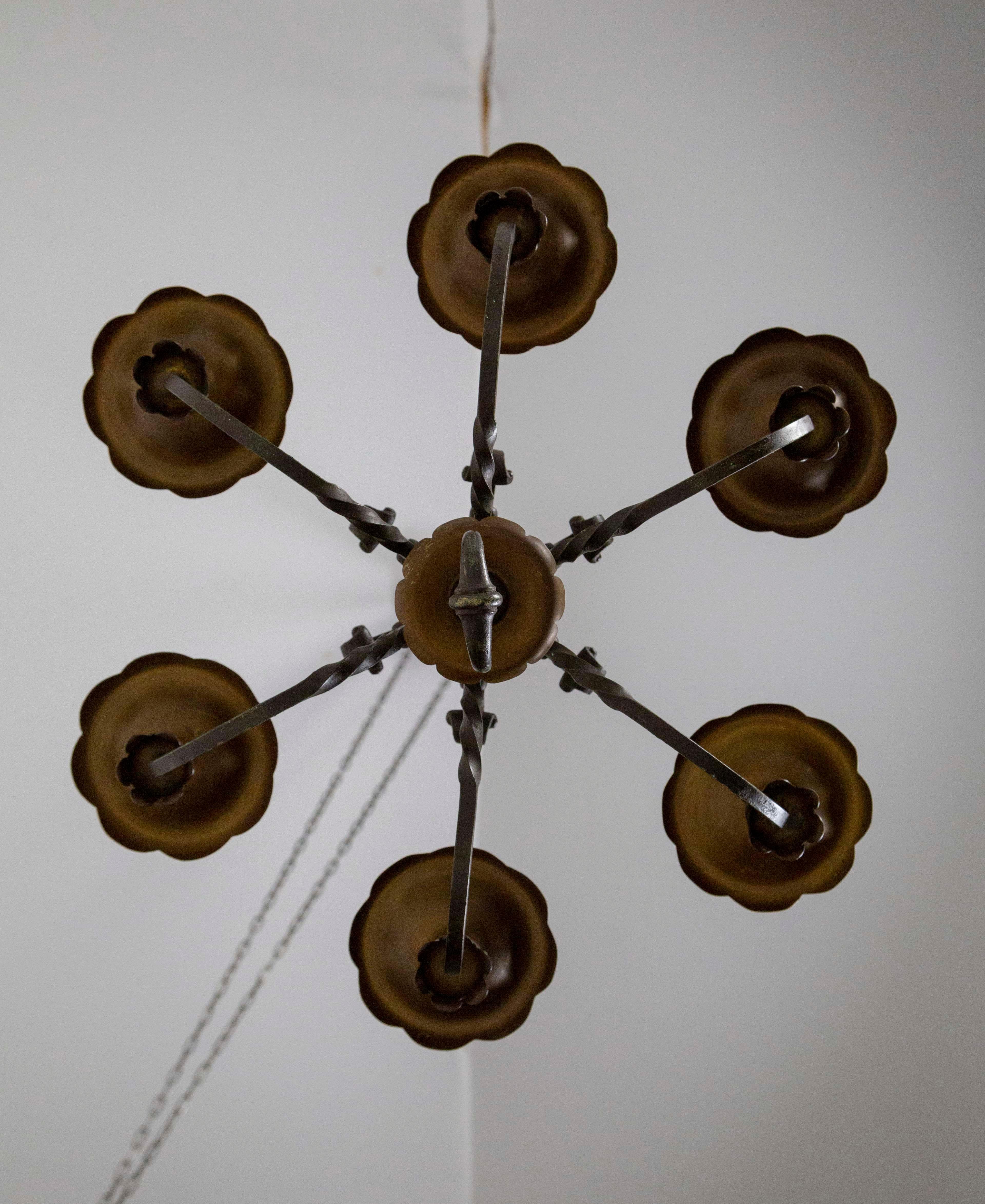 Renaissance Revival 6-Light Candlestick Chandelier For Sale at 1stDibs ...