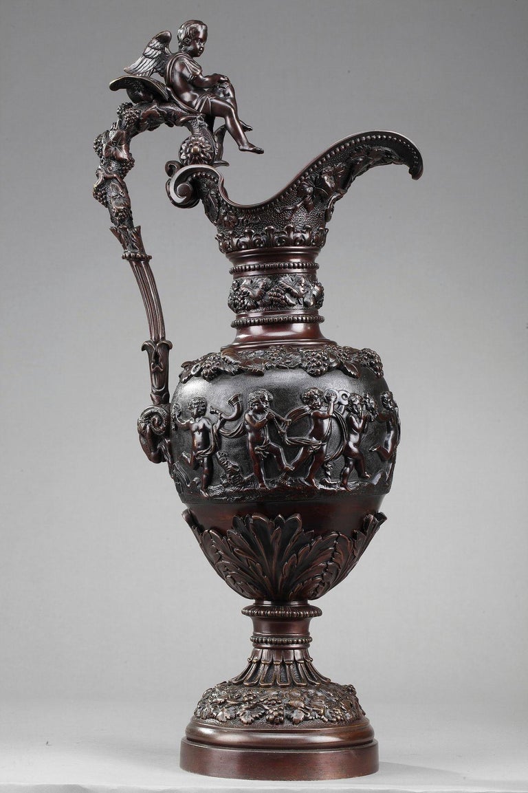 Renaissance Revival Bronze Ewers by Alphonse Giroux at 1stDibs
