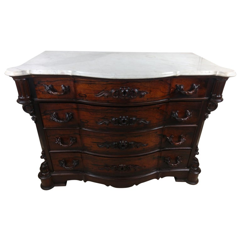 Renaissance Revival Victorian Rosewood 4 Drawer Dresser, C1870 at 1stDibs
