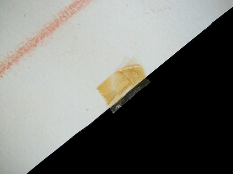 Renaissance Style Sanguine and Watercolor Drawing, Signed, Italy, 20th ...