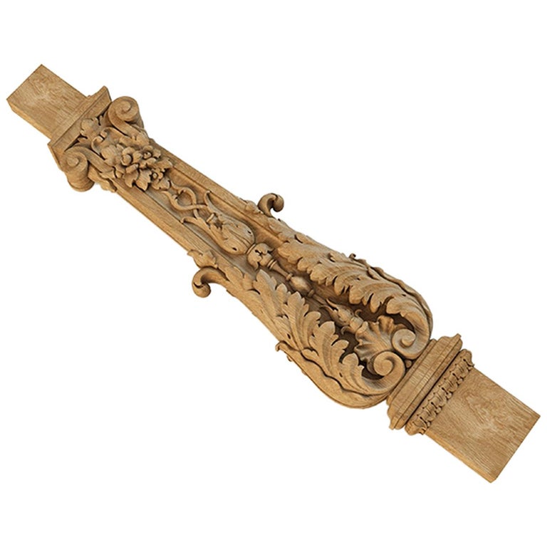 Renaissance Wood Baluster for Staircase, Decorative Baluster from Oak ...