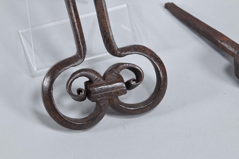 Renaissance Wrought Iron Handle,16th Century For Sale at 1stDibs