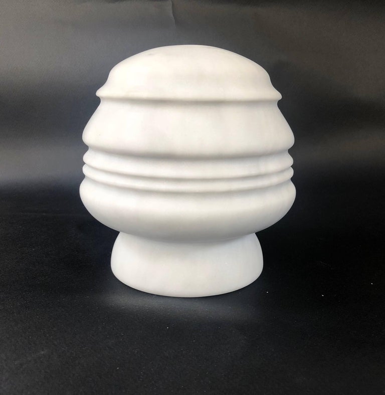 Renato Bertelli Continuous Mussolini Profile Sculpture in Marble ...