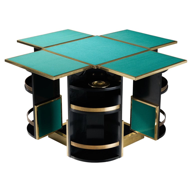 Renato Meneghetti 'Cubo' Folding Game Table For Sale at 1stDibs