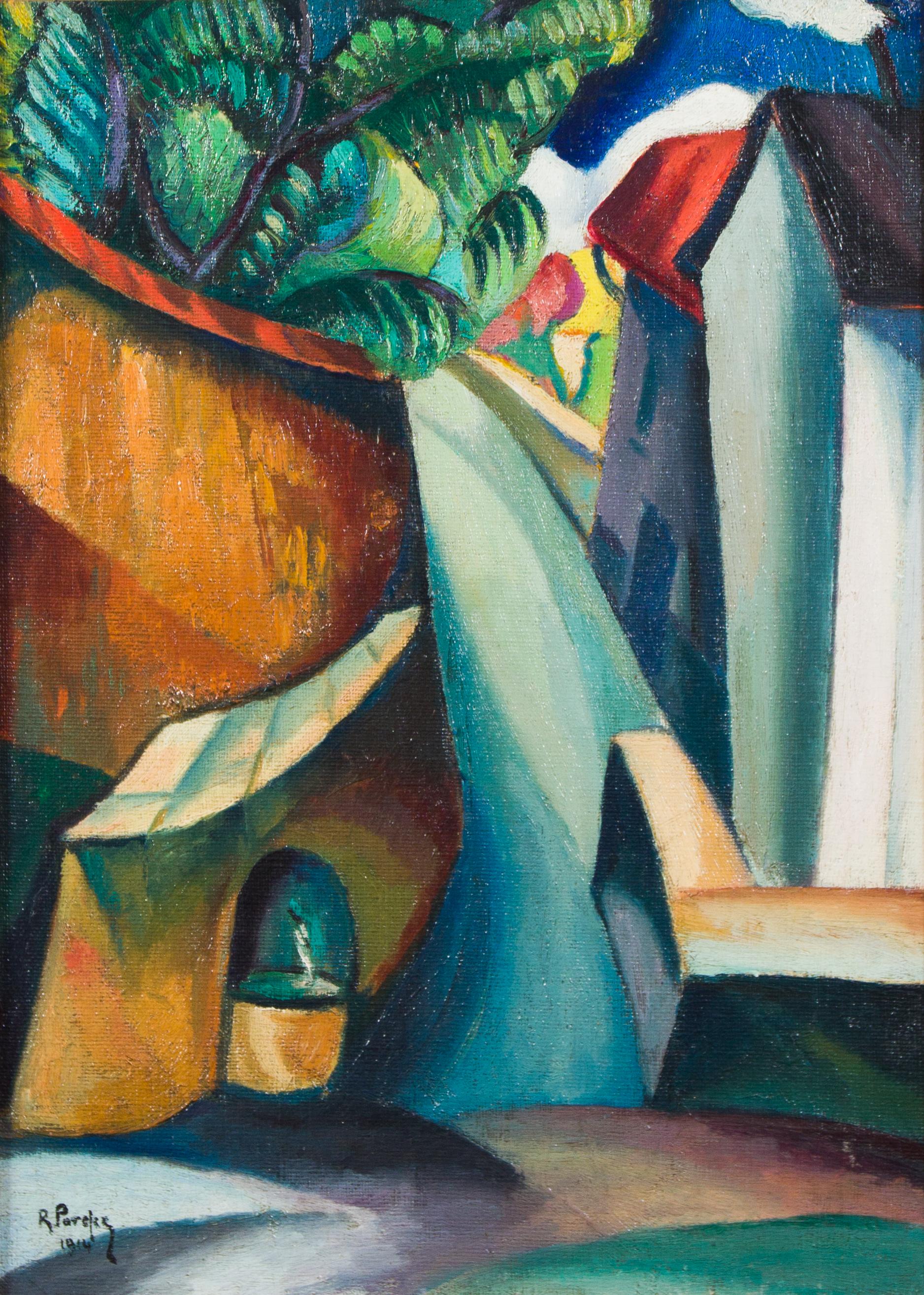 Renato Paresce - Cubist Village For Sale at 1stDibs