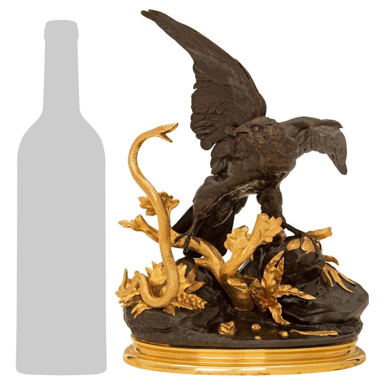 Rench 19th Century Louis XVI St. Ormolu and Bronze Statue Signed by ...