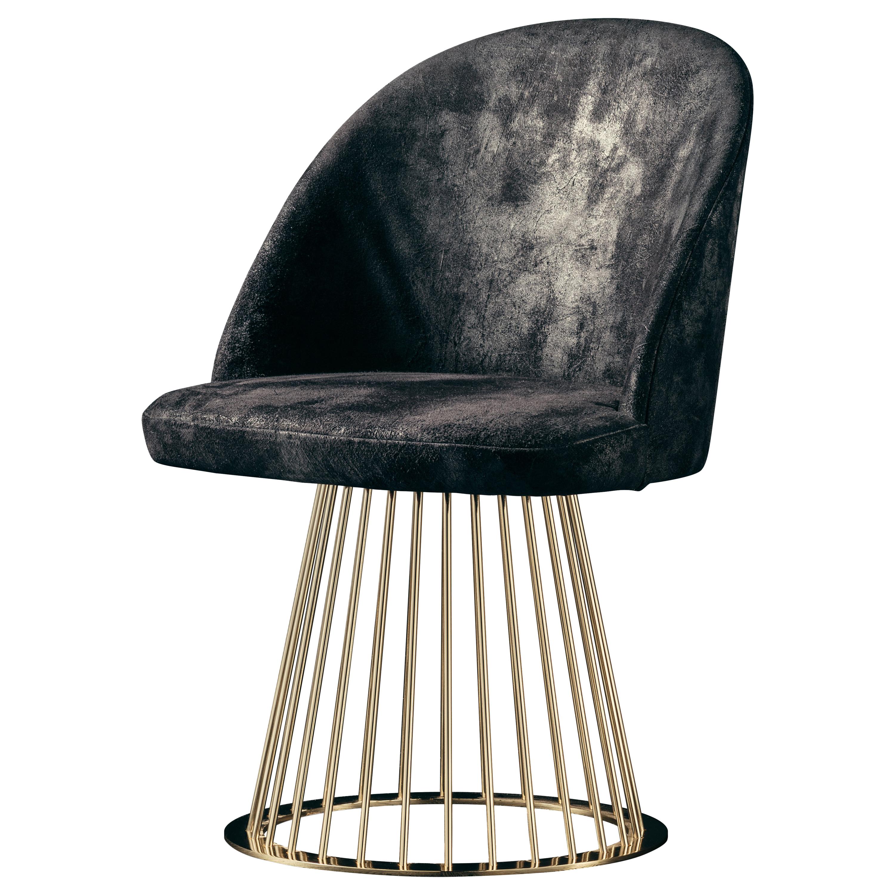 Lovely Chair in Brass For Sale at 1stDibs
