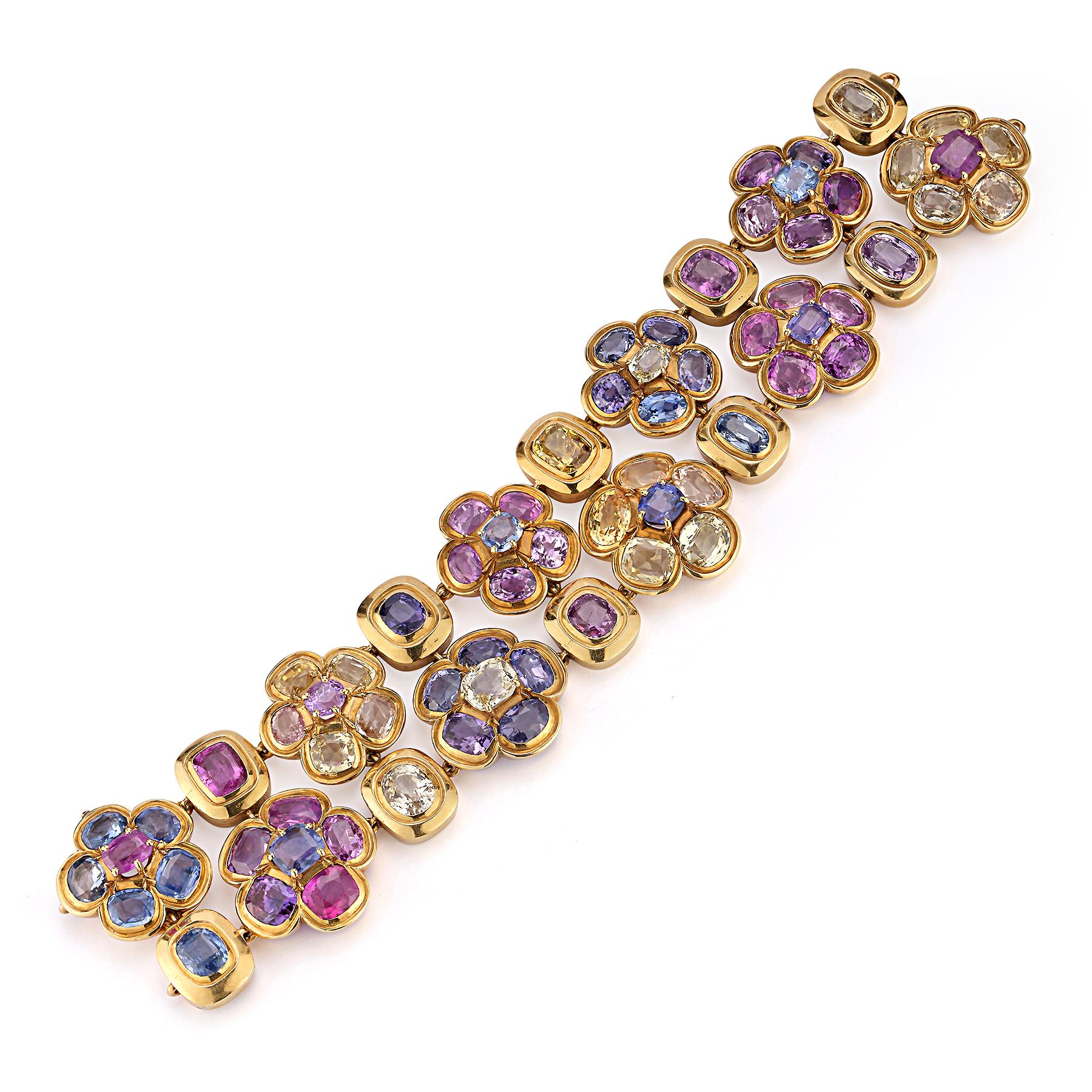 Rene Bovin Pierced and Chassed Bangle For Sale at 1stDibs
