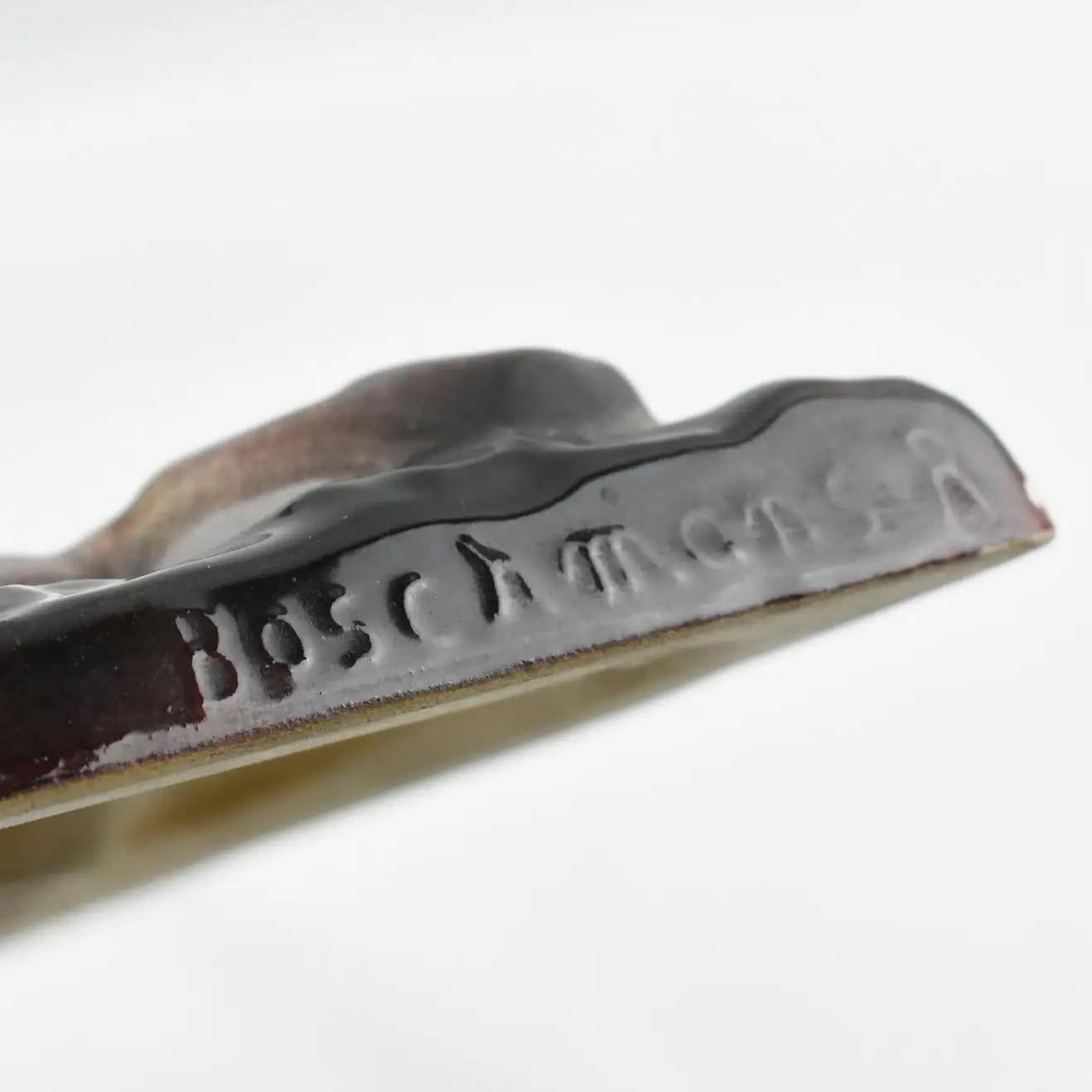 Rene Boschmans for Coceram Cubist Ceramic Tile with Masonic Sign, a ...