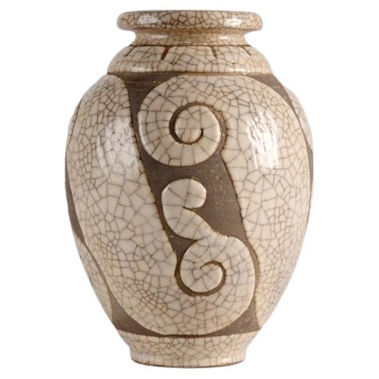René Buthaud, Vase en grès émaillé, France, c. 1930 sur 1stDibs