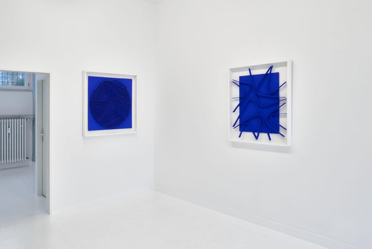 René Galassi - Blue artwork by René Galassi: Calicots et Pigments 100 x ...