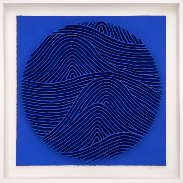 René Galassi - Blue artwork by René Galassi: Calicots et Pigments 100 x ...
